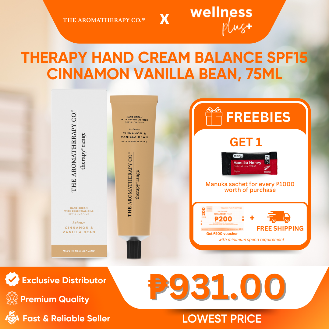 Therapy Hand Cream SPF15 75ML Balance Cinnamon Vanilla Bean – Wellness Plus