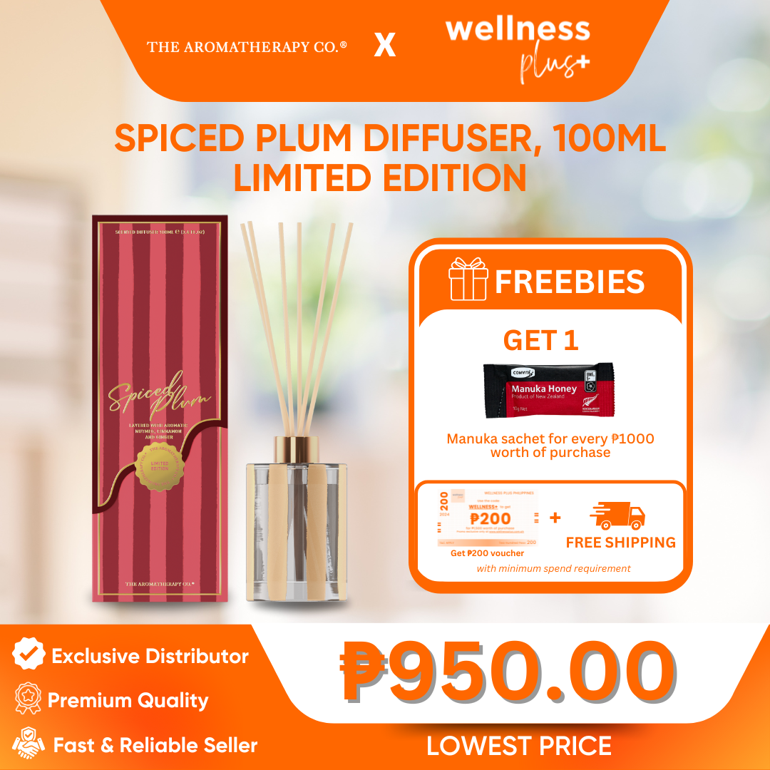 The Aromatherapy Festive Diffuser 100ml Spiced Plum (Limited Edition) – Wellness Plus